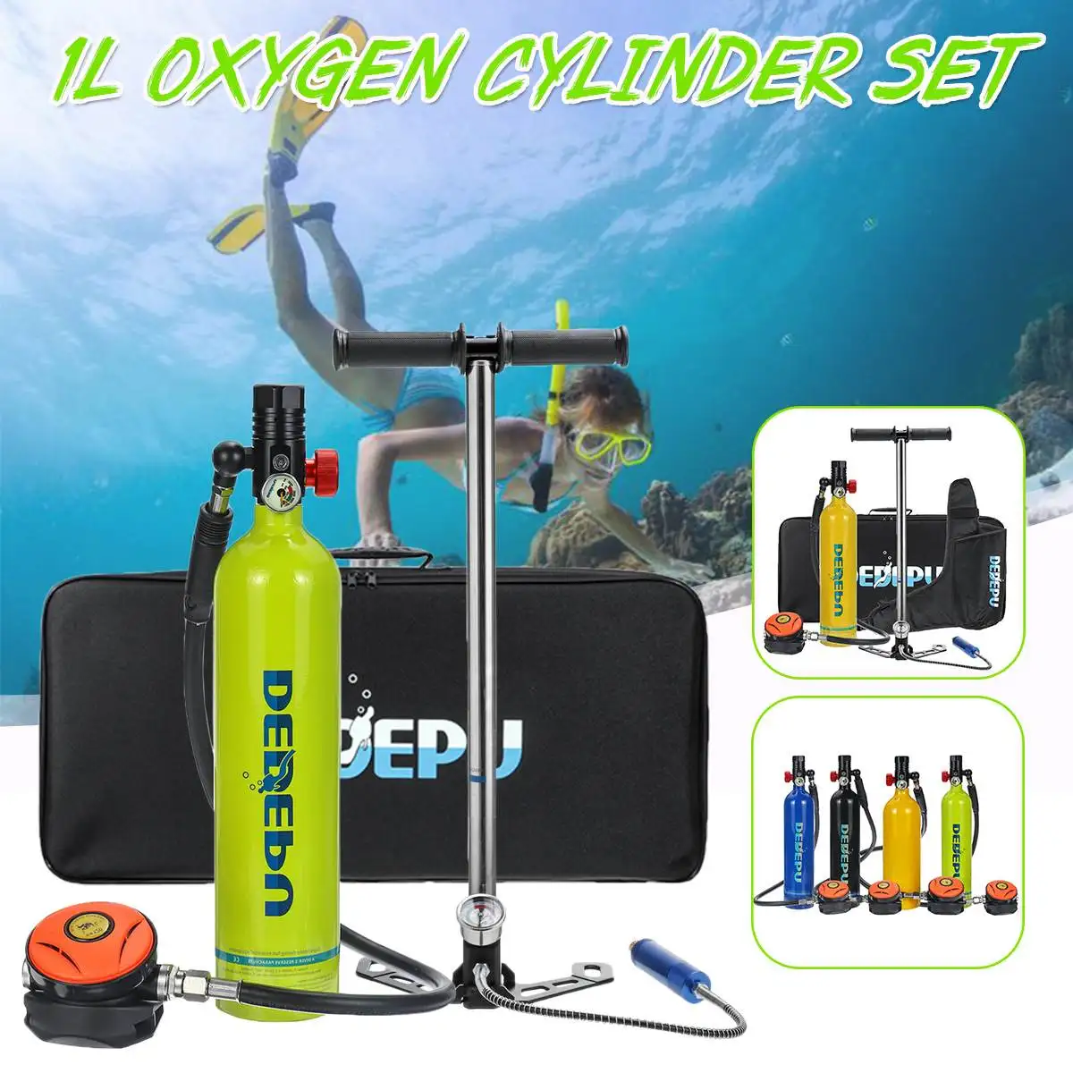 Mini-Oxygen-Bottle-Tanks-Scuba-Oxygen-Cylinder-Diving-System-Underwater ...