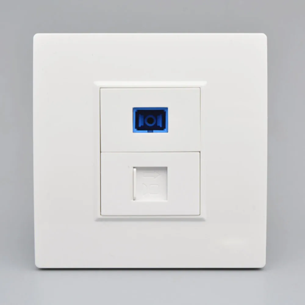 Wall-Outlet-Fiber-SC-Optical-Interface-RJ45-Network-Jack-Panel-Socket ...