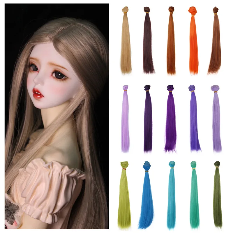 30cm-100cm-doll-hair-Pink-white-green-blue-browncolor-orange-yellow ...
