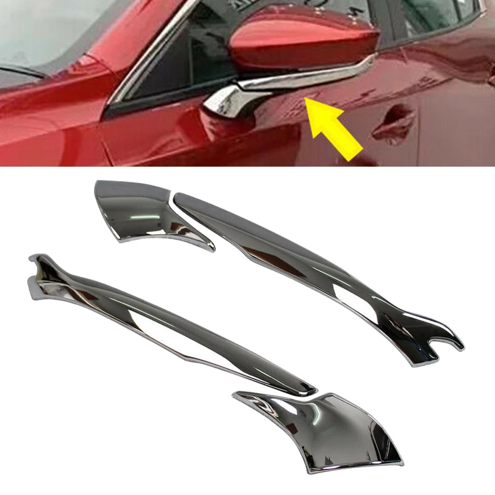 2pcs Car Door Side Rearview Mirror Guard Cover 4pcs Replacement Rear ...