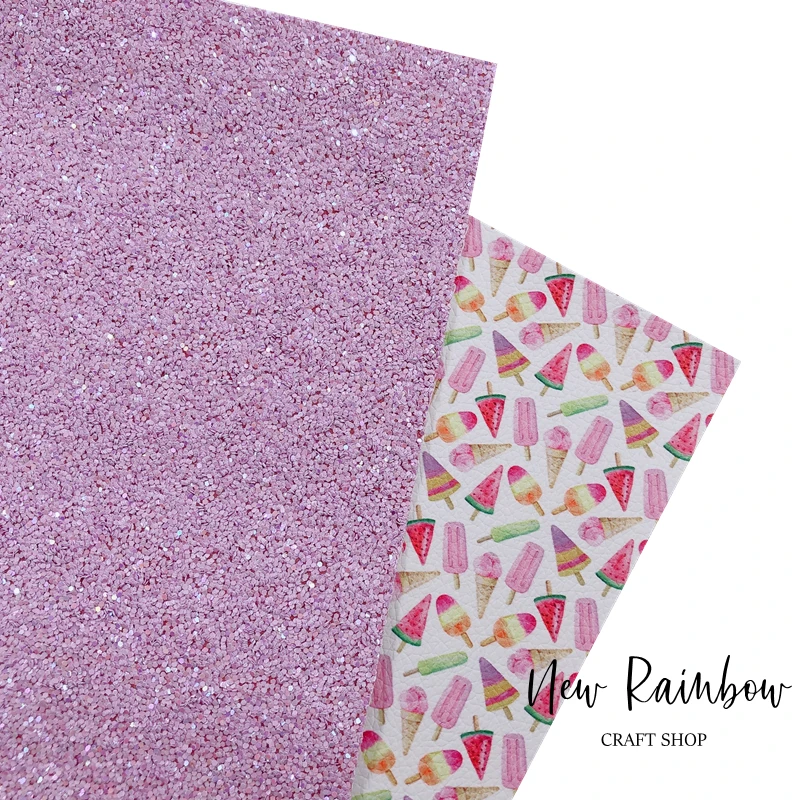 New Rainbow 2PCS/LOT Beautiful Sweet Leatherette With Lila Chunky ...