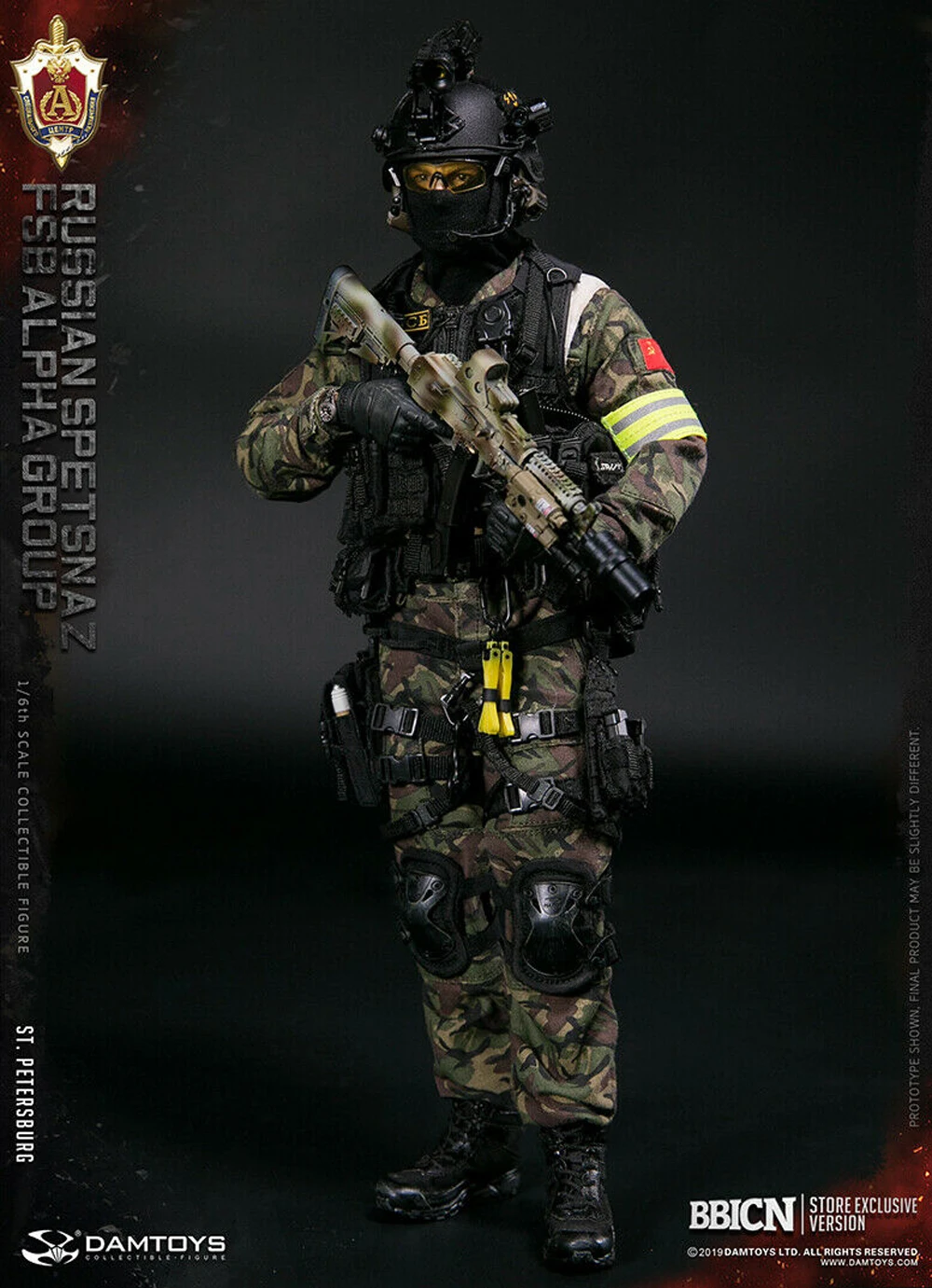 DAMTOYS 78071 1:6 Russian Spetsnaz FSB Alpha Group St.Petersburg Action ...