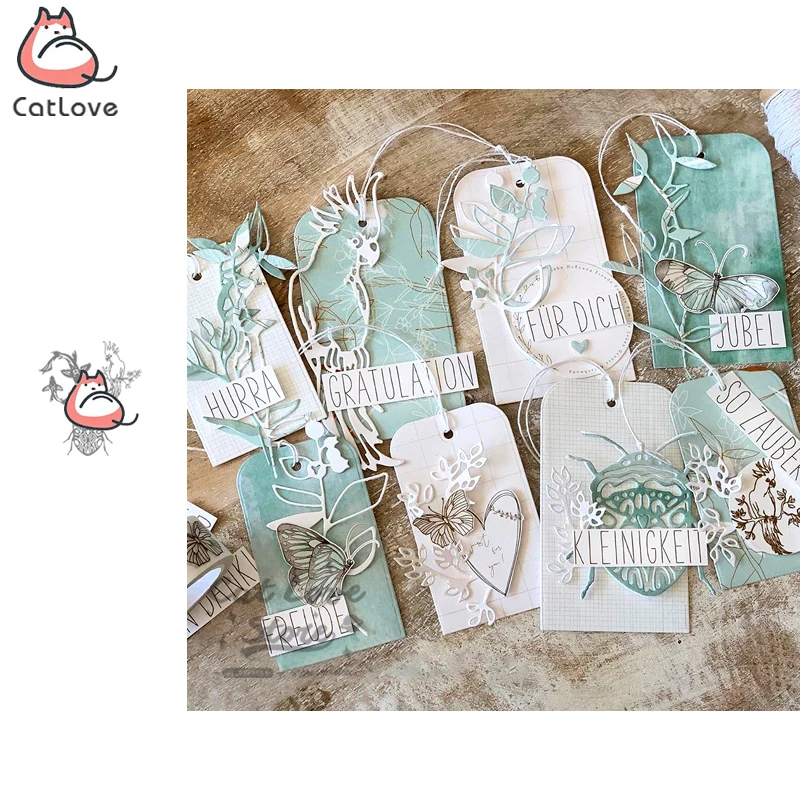 Bird Insect Fish Metal Cutting Dies Scrapbooking Stencil Die Cuts Card ...