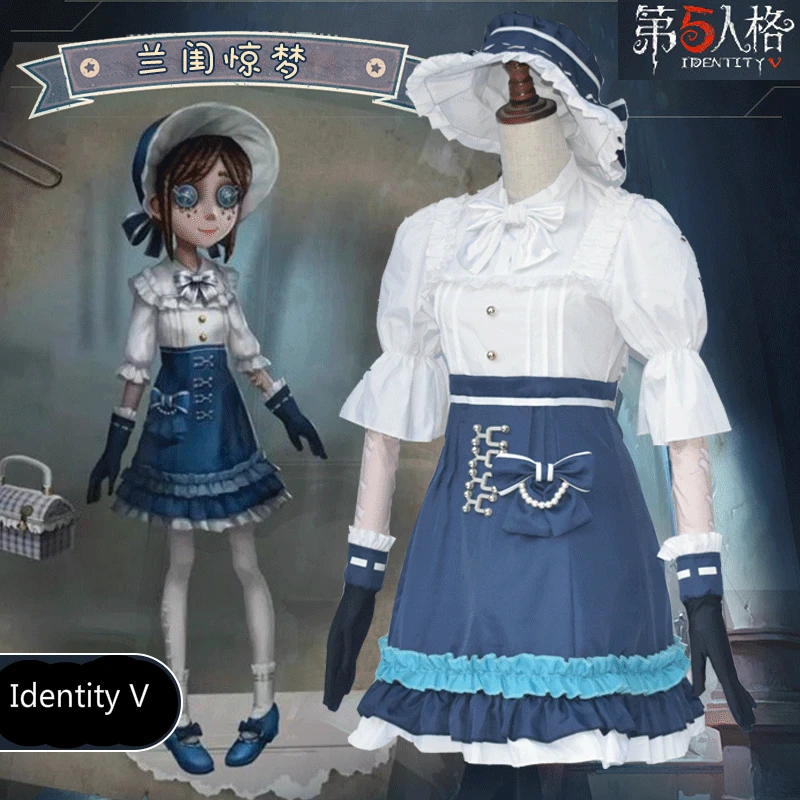 Hot Game Identity V Cosplay Costume Set Gardener Emma Woods Boudoir ...