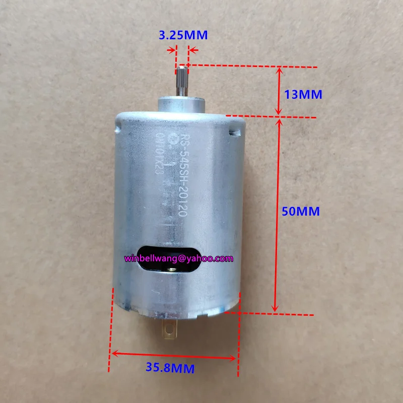 オリジナルマブチ 545 dc モータ RS 545SH 20120 12V 3300RPM 24V 6800RPM 大トルク dc モータ ...