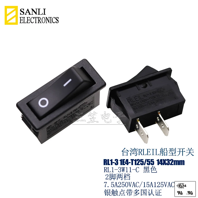 Original new 100% RL1 3W11 C water heater rocker switch 2pin 2 gear ...