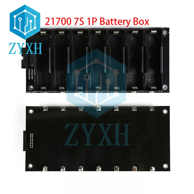 BMS 7S 24V 21700 Battery Power Wall 21700 Lithium Box Holder Storage ...