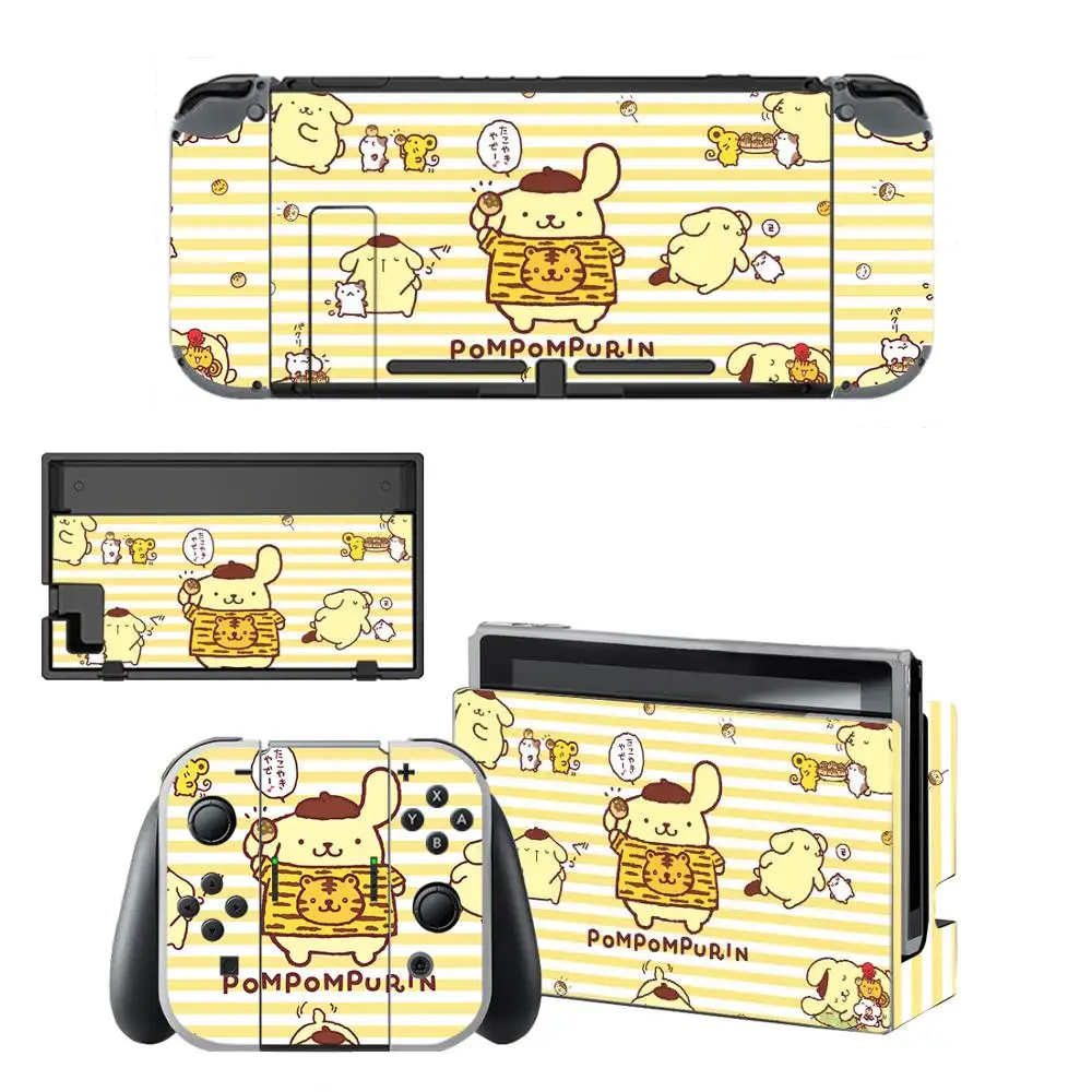 Pom Pom Purin Vinyl Skin Sticker For Nintendo Switch Console And Joy ...