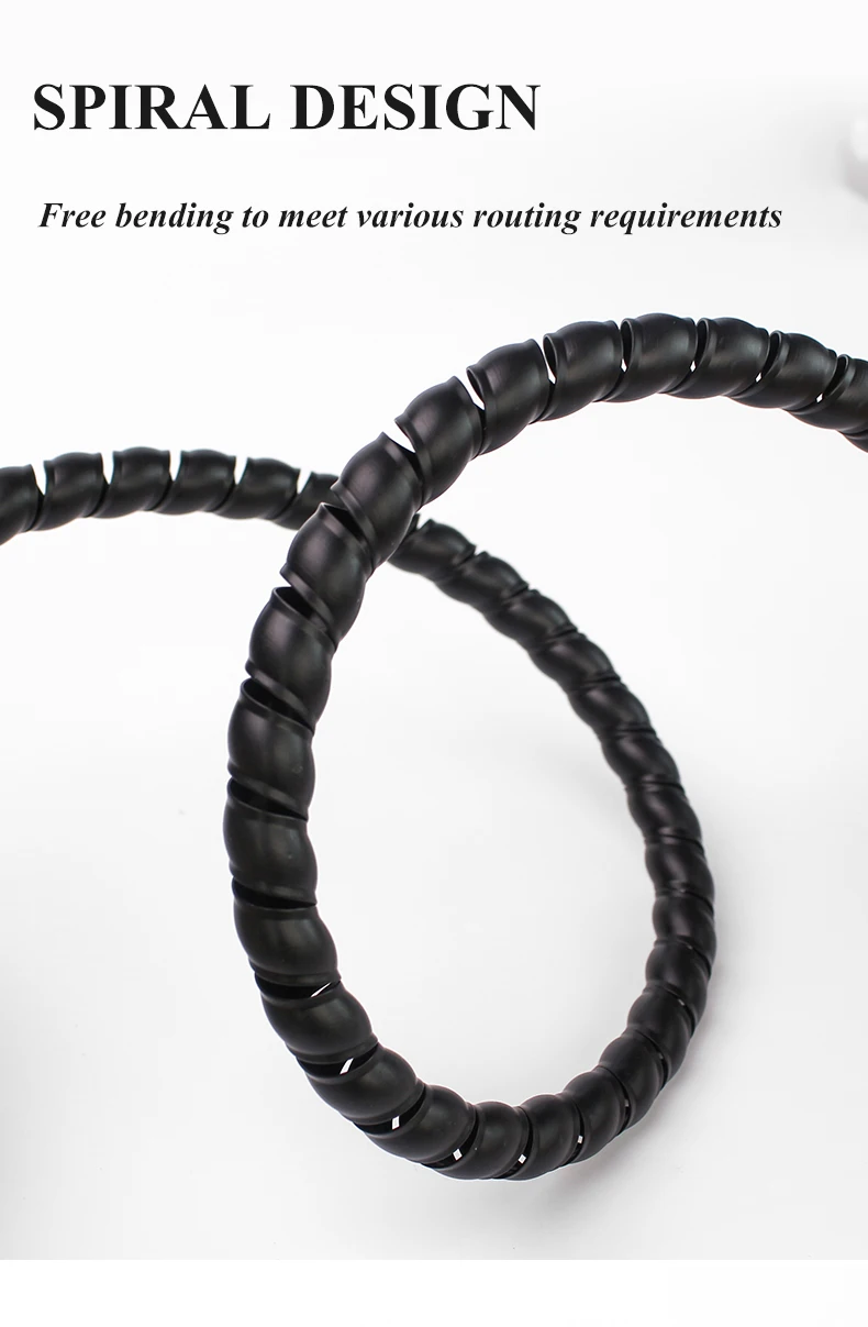 Tube thermorétractable,Manchon de câble enroulé en spirale coloré ...