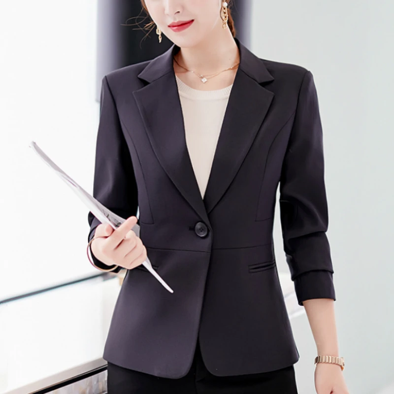 Fashion Women Jackets 2021 Coats And Jackets Women Long Sleeve Office ...