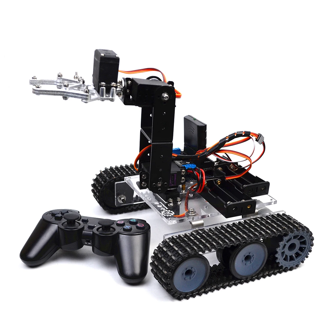DIY Programmable Tank 4DOF Metal Mechanical Arm Robot Kit High Tech ...