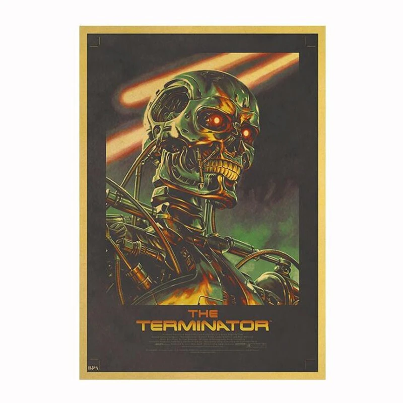 Retro Classic The Terminator Movie Poster Room Decoracion Painting ...