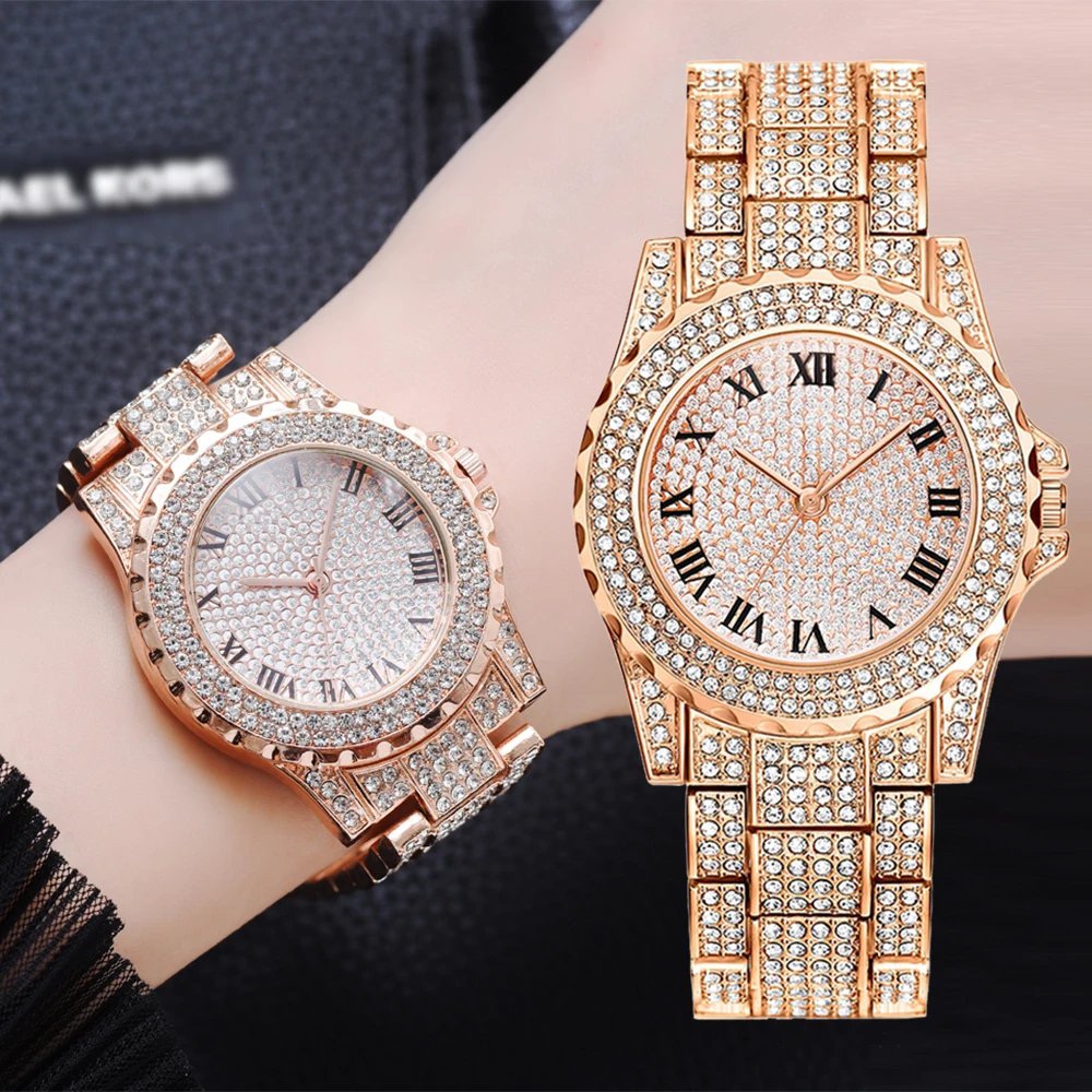 2021 Relogio Feminino Fashion Bling Women's Watches Luxury Rhinestone ...