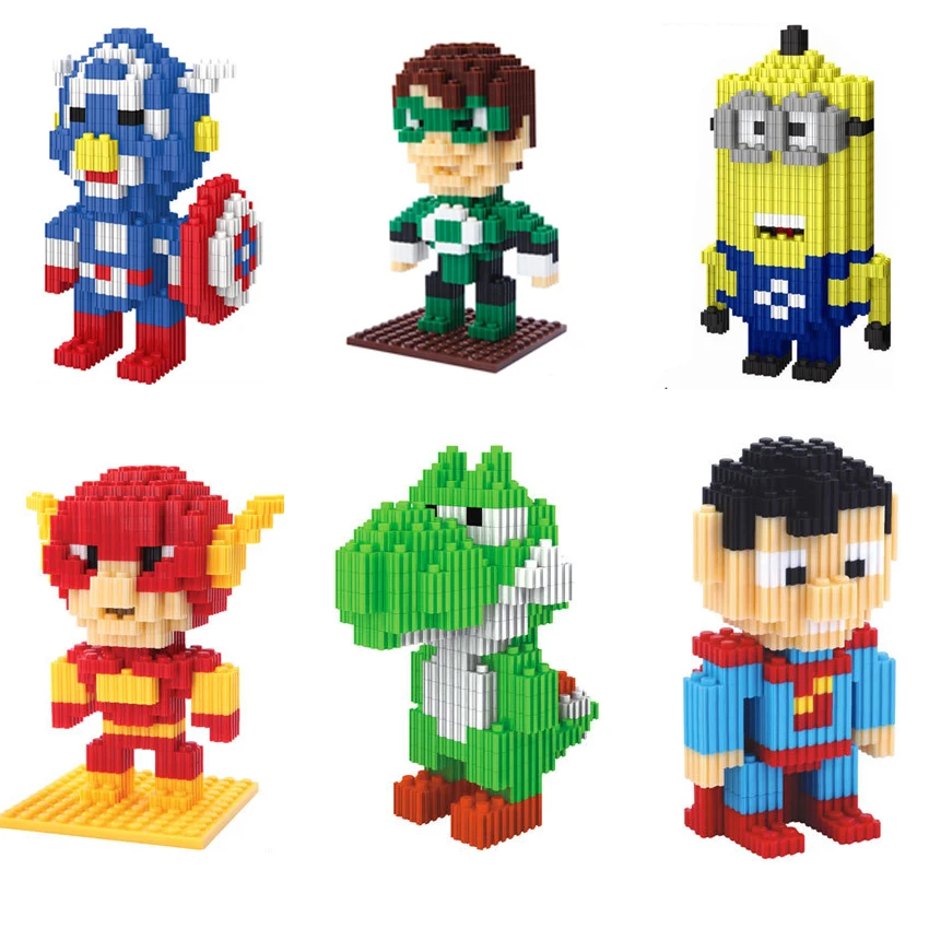 Aquaryta Micro Building Blocks 10mm 1000pcs/bag Mini Gear Bricks Bulk ...