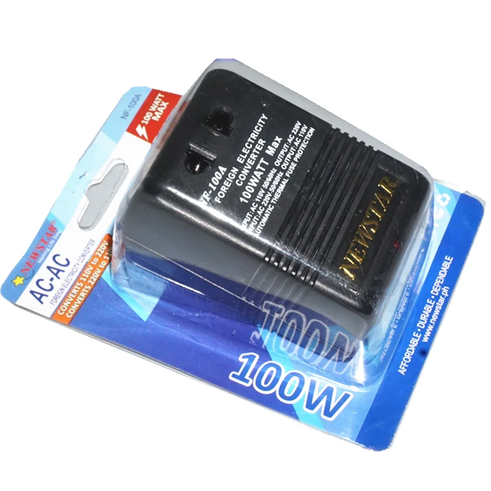 2โหมด100W Max Power Converter อะแดปเตอร์110V/120V ถึง220V/240V แรงดัน ...