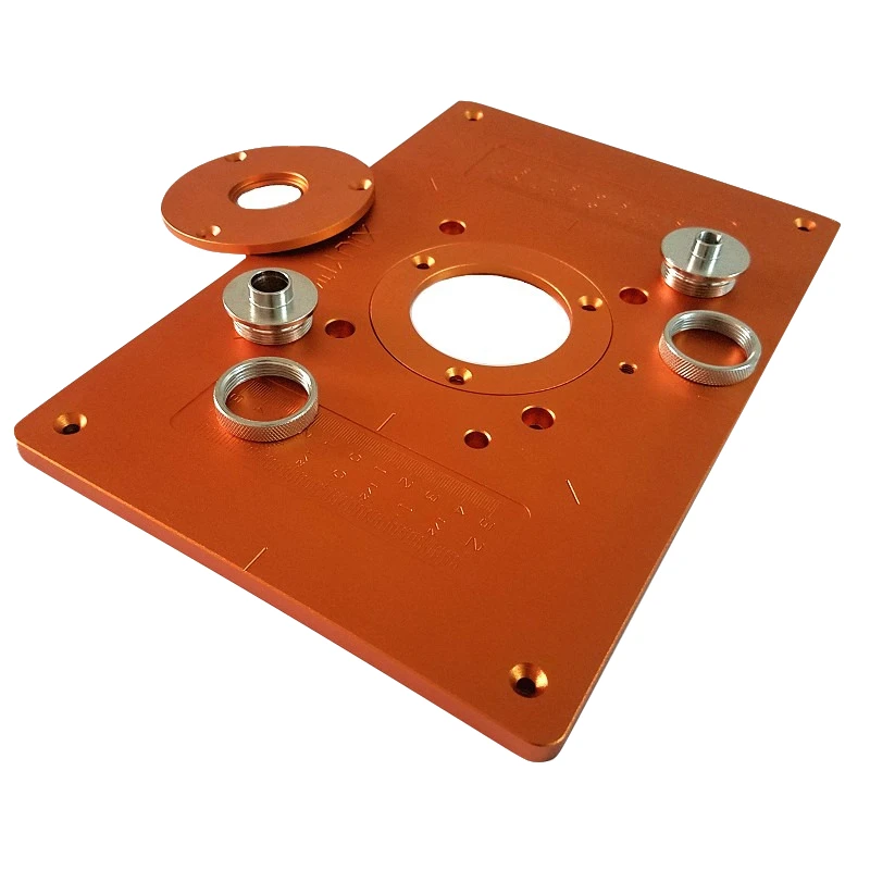 Aluminum Router Table Insert Plate With 4 Bushing Electric Wood Milling ...