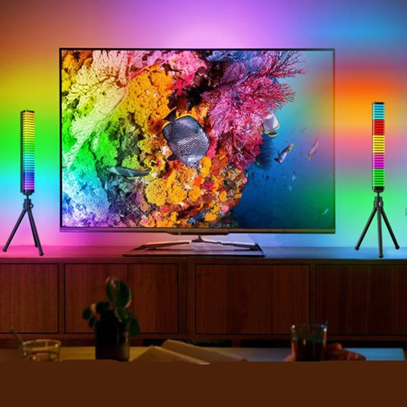 RGB Music Sound Control LED Light App Control Pickup Voice Activated ...