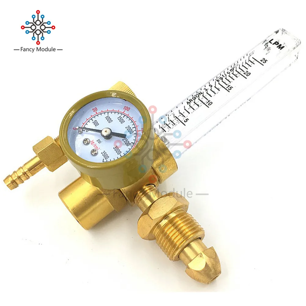 AR191-Argon-Gauge-Pressure-Regulator-Single-Tube-Counter-Argon-Flow ...