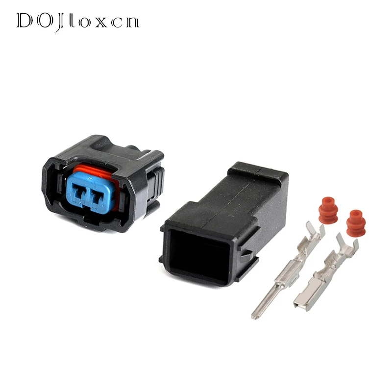 1-5-10-20-50-Sets-2-Pin-Fuel-Injector-Electrical-Black-Wiring-Plug ...