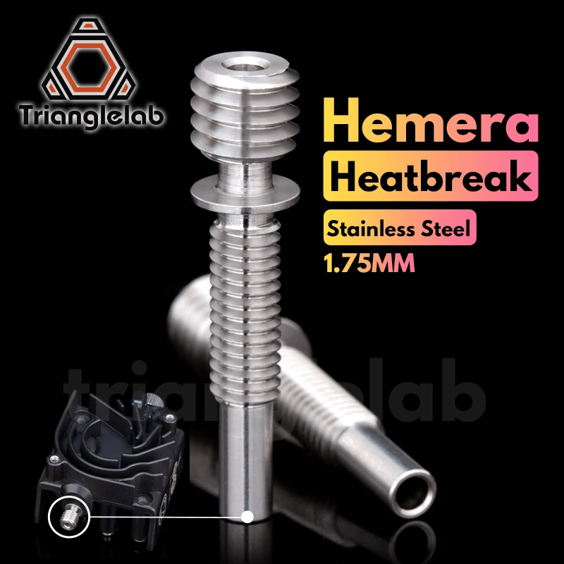 C-Trianglelab-Heatbreak-Hemera-de-acero-inoxidable-rotura-de-calor-para ...