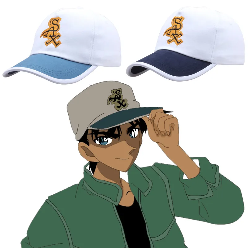Anime-Case-Closed-Hattori-Heiji-Cosplay-Hat-Cotton-Blend-Embroidery ...