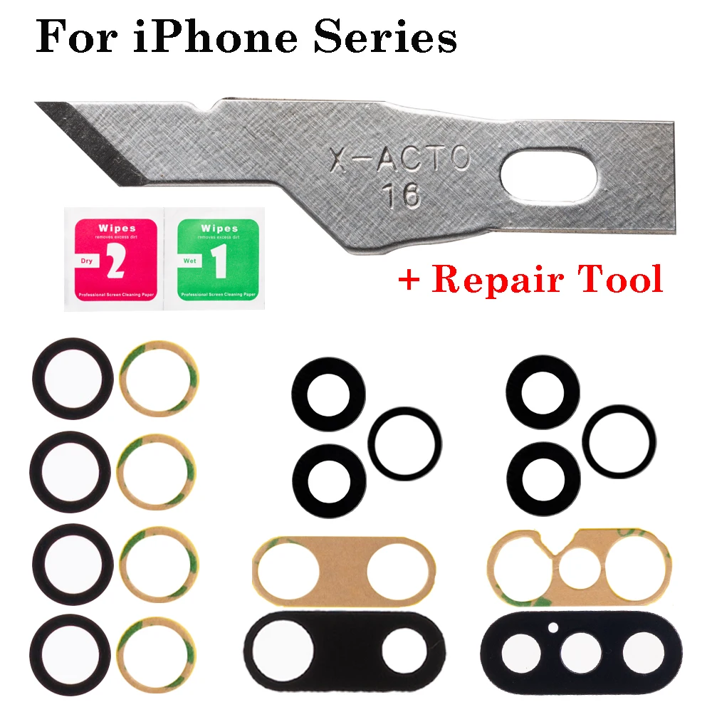 2sets Brand New Rear Back Camera Glass Lens Ring Bezel Cover With ...