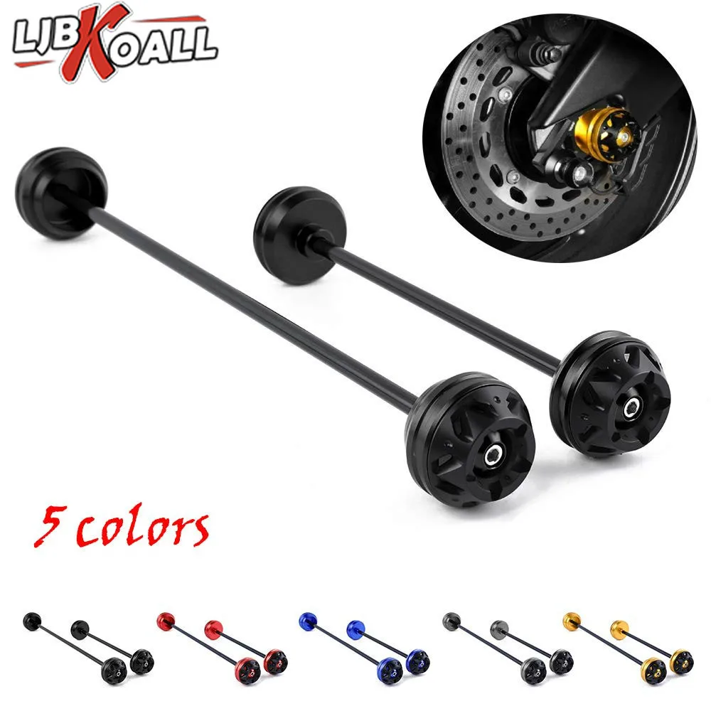 Aluminium-Depan-Belakang-Sepeda-Motor-Poros-CNC-Roda-Garpu-Slider-Crash ...