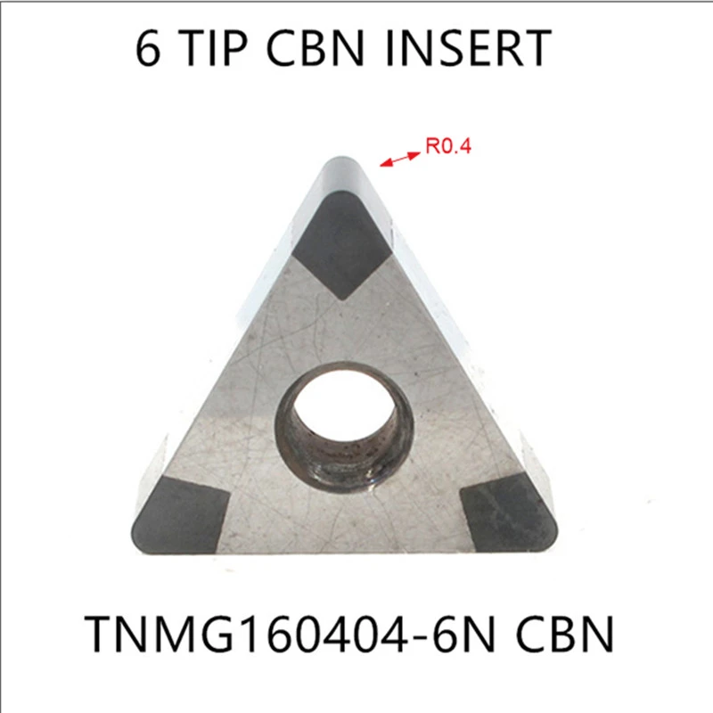 Tnmg160404 Solid Cbn Insert Tnga160404 External Turning Tool Blade Pcbn Hard Metal Material ...