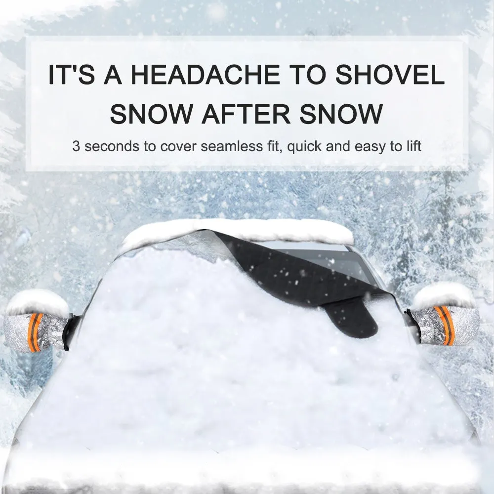 Universal Extra Thick Windshield Snow Cover Protect Ion Ice Snow ...