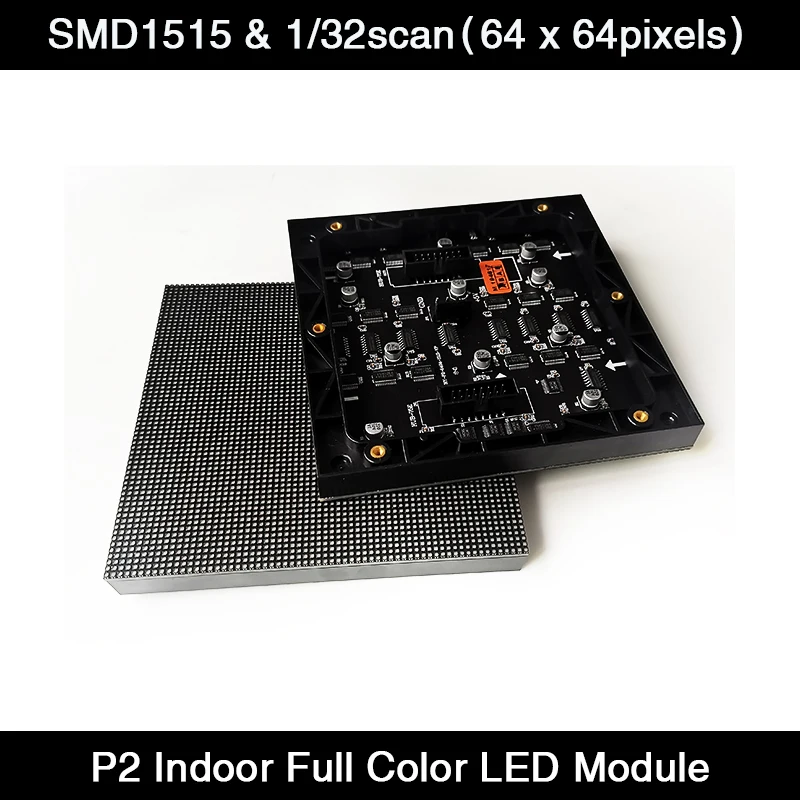 Indoor Full Color LED Display Board HUB75 128mmx128mm 64x64 Pixels P2 ...