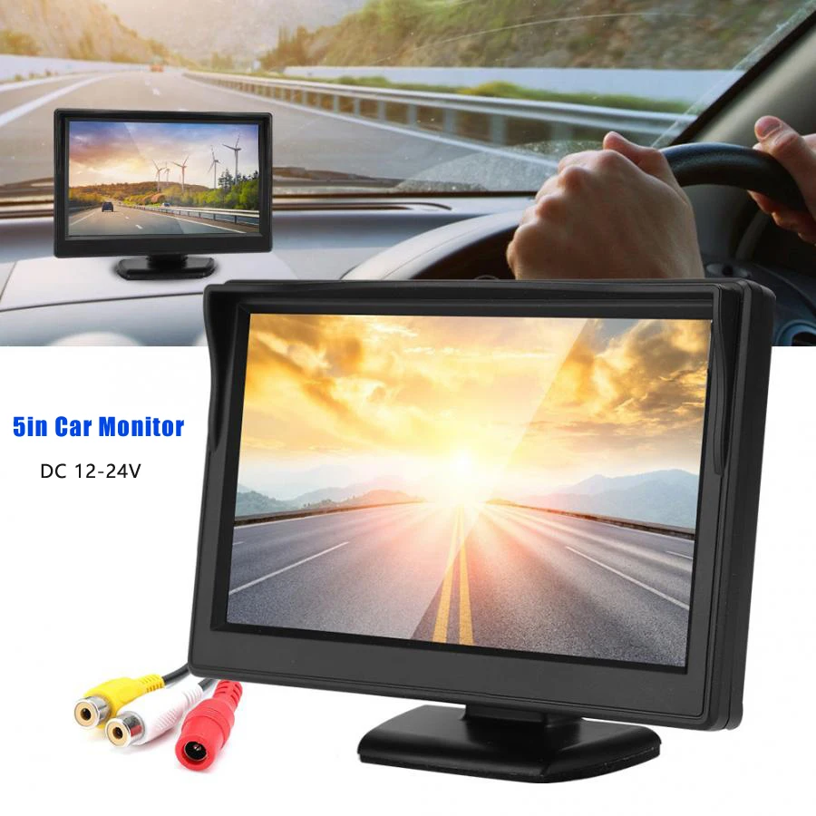 5in Car Monitor Hd Tft Lcd Reversing Parking Waterproof Monitor For Car ...