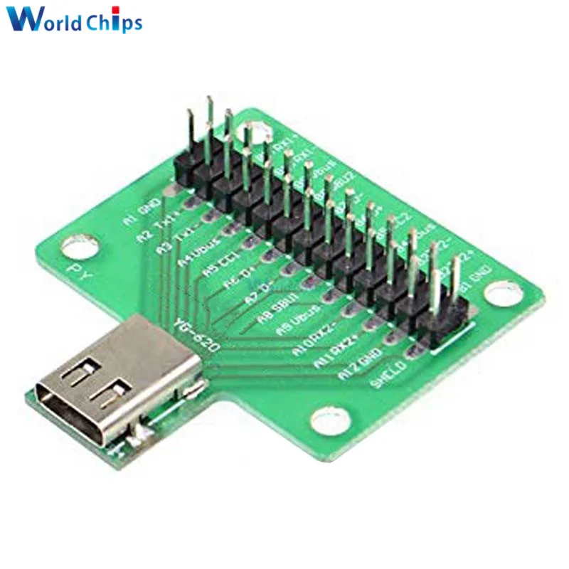 Usb 3.1 Type C Cable Test Board Usb-c Female Plug To Dip Adapter ...