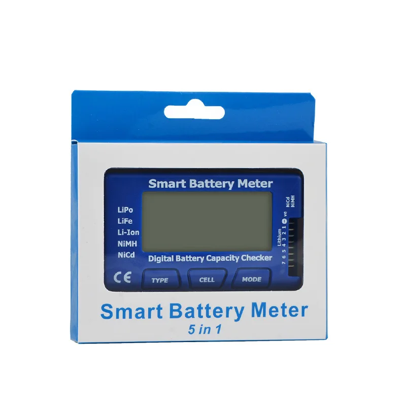 1 / 2 / 5pcs 5 In 1 Smart Battery Meter Tester With Balance Discharge ...