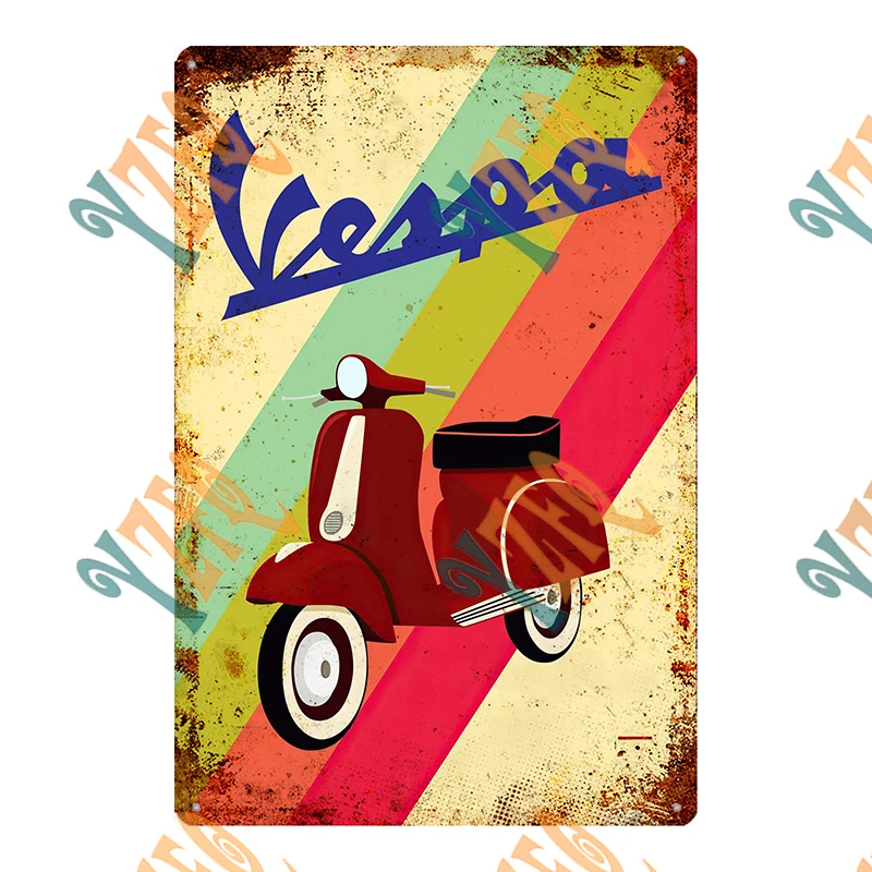 Vintage Vespa Poster