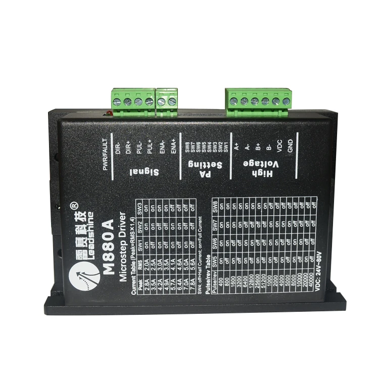 Leadshine M880A CNC Router 2 Phase Hybrid Stepper Drive Driver 80V DC 7 ...