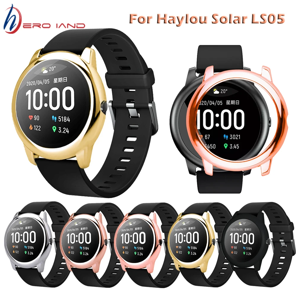 Capa protetora para xiaomi haylou solar ls05 pc, revestida rígida oca para mulheres, menina ...