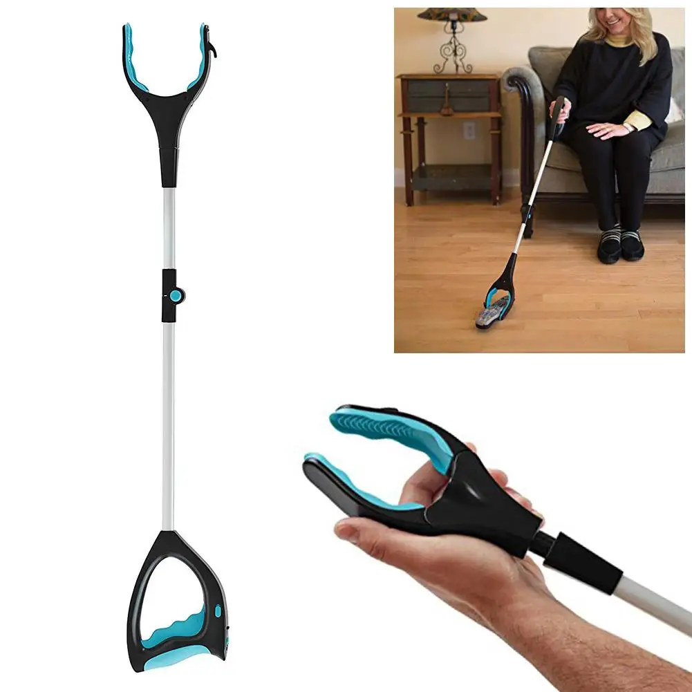 Household Garbage Picker Folding Trash Grabber Telescopic Rubbish Clip ...