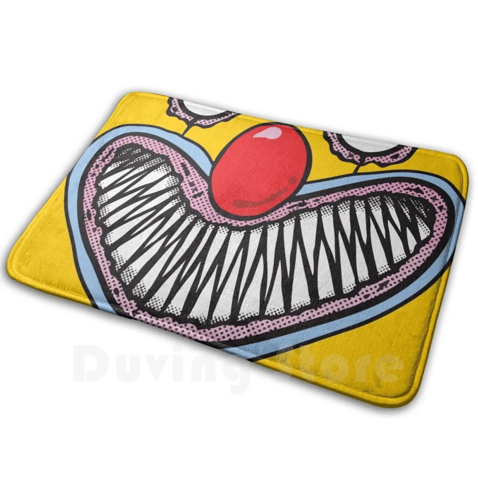 Fear The Circus Clown Carpet Mat Rug Cushion Soft Clowns Face Creepy ...
