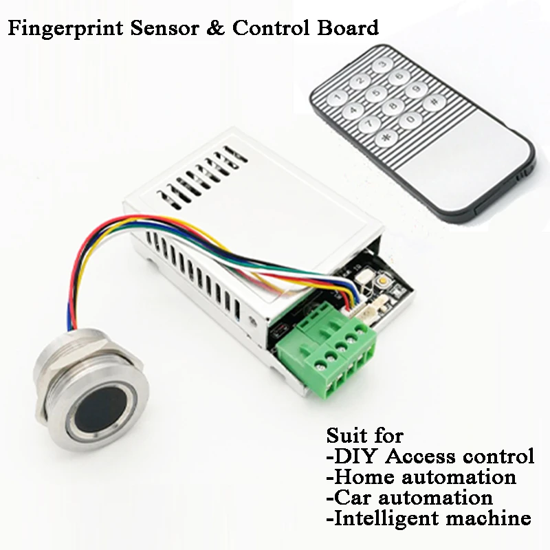 10-30v Biometric Fingerprint Module Control Board Relay Output 300 ...