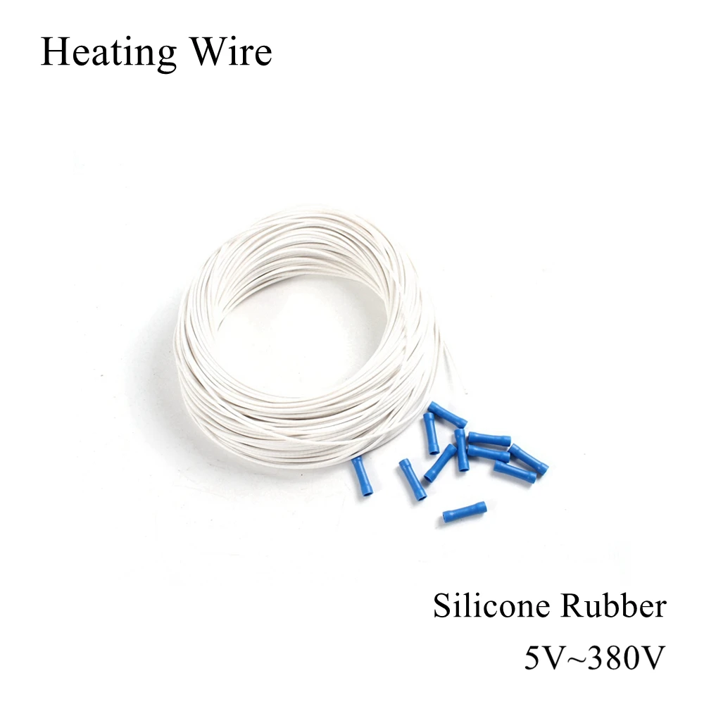 2mm 5V 12V 24V 36V 48V 110V 220V 380V Silicone Heating Wire Rubber ...