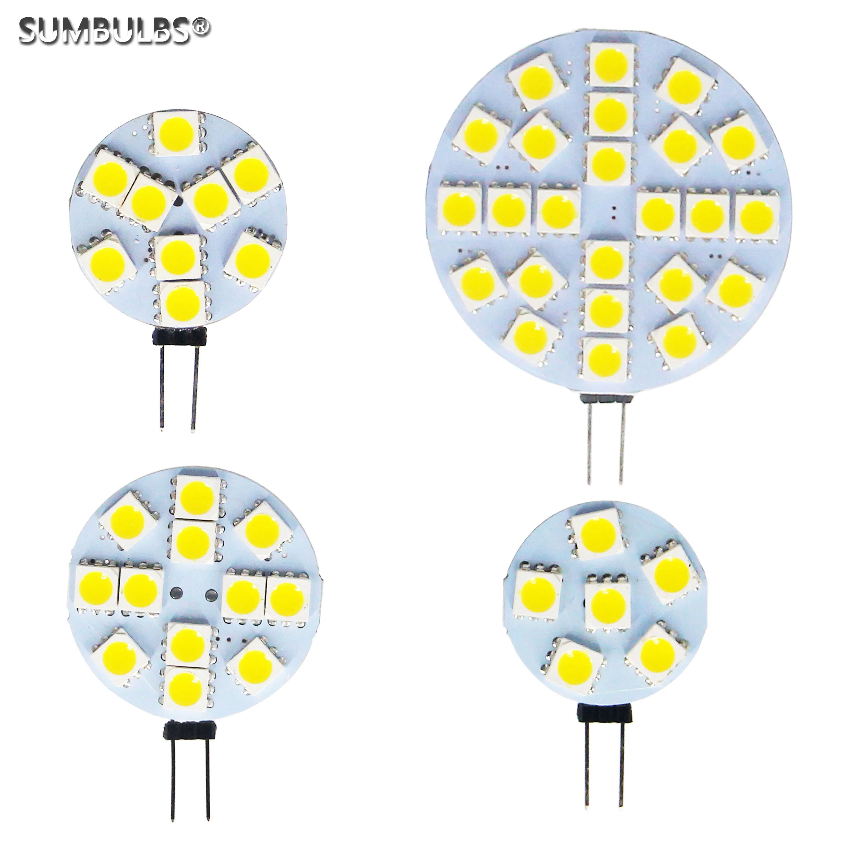 G4 Socket 5050 Smd Led Bulb On Dc 12v Replace Halogen Bi-pin Lamp Led ...