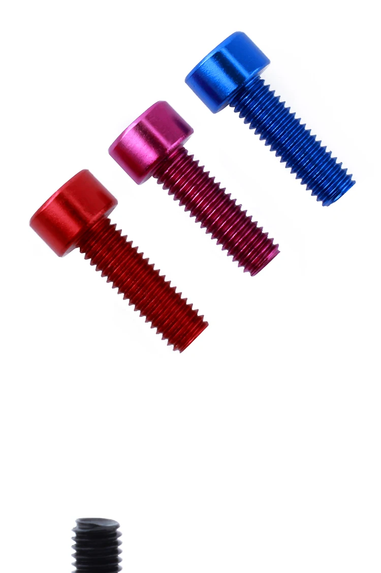 Accessoire vélo,Vis ultra-légères M5 en aluminium pour porte-bidon de ...