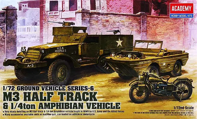 Academy Ac13408 1/72 Wwii Us Ground Vehicle 3pieces Model Kit - Trank ...
