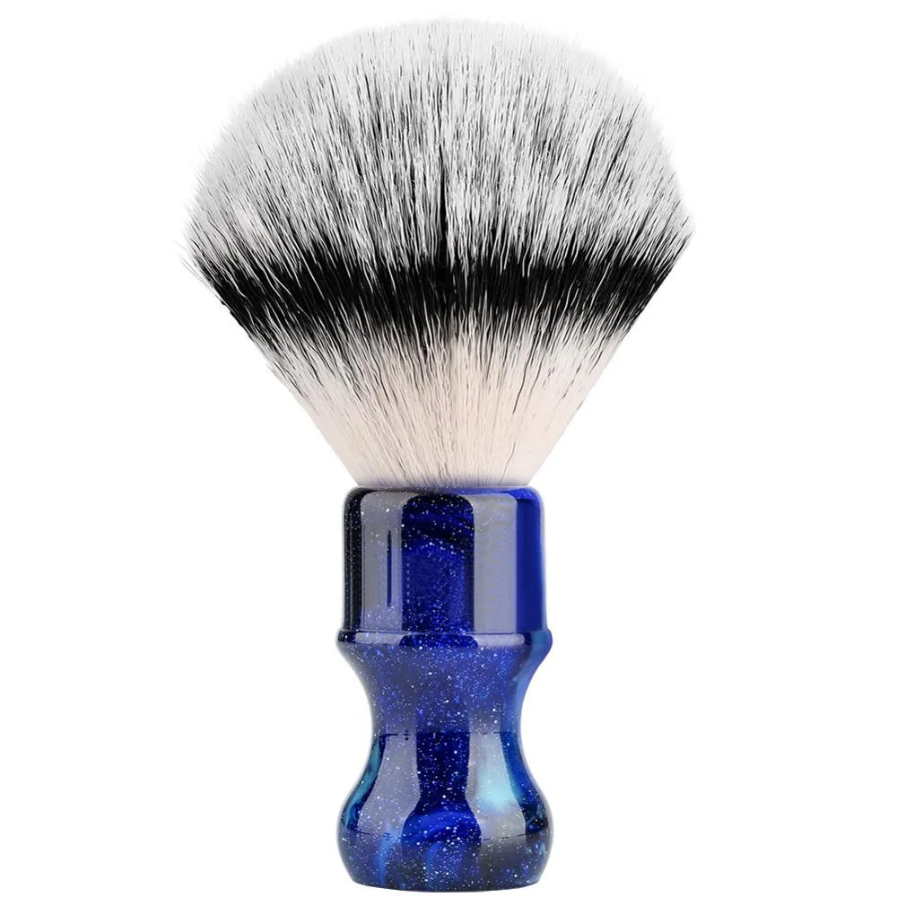 Blue Shaving Brush Silvertip Synthetic Badger Hair with Resin Handle ...