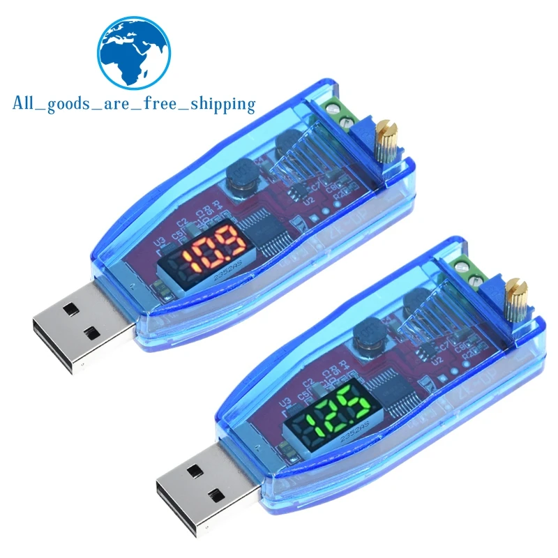 Led Dc-dc 5v To Dc 1-24v Adjustable Potentiometer Usb Step Up/down Buck Boost Converter Power ...