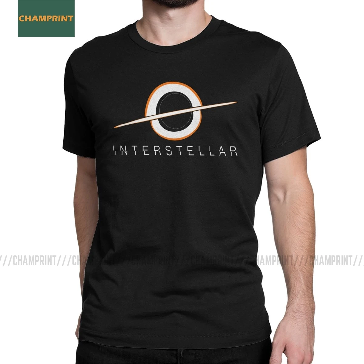 Men's Black Hole Interstellar T Shirts Nolan Movie Space Sci Fi ...