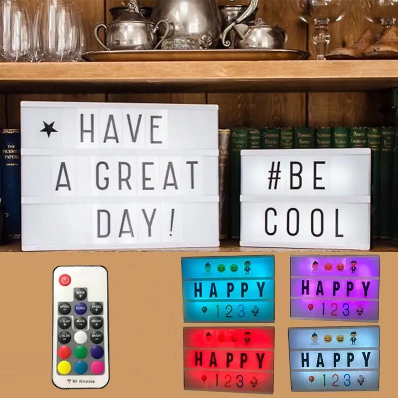 Practical Waterproof Remote Control Decorative LED 5000LM Light Letter ...