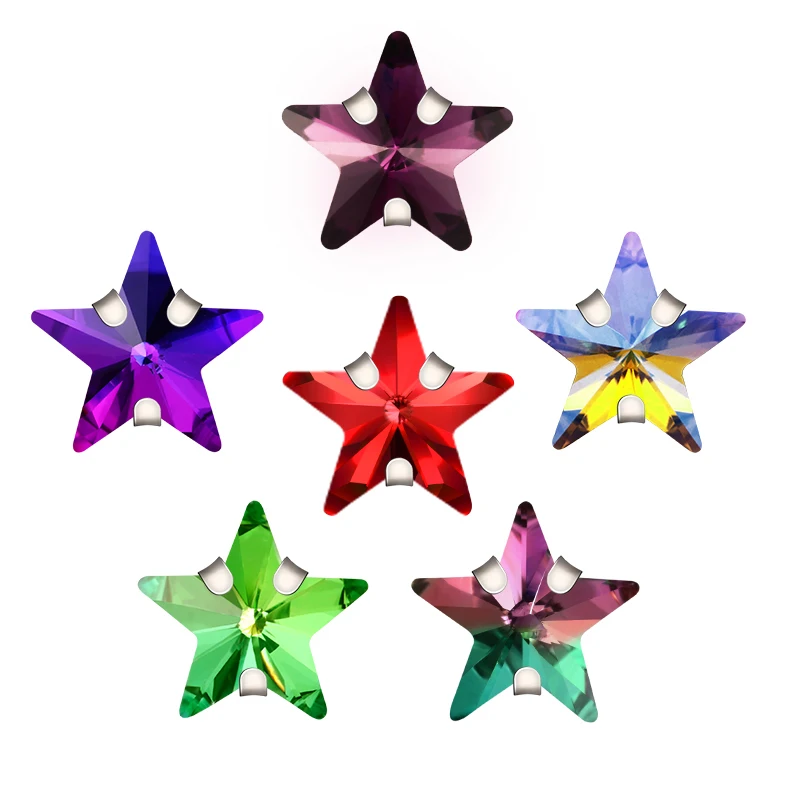8mm-Star-Rhinestones-With-Copper-Claws-Colorful-Pointback-Sew-On-Stones ...