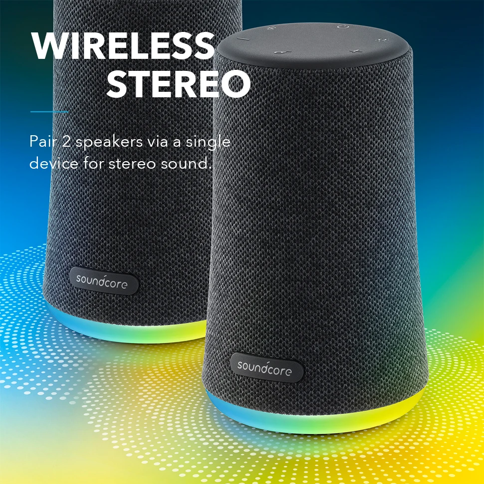 Enceinte bluetooth ANKER Soundcore Flare 2 avec caisson de basses réglage EQ étanche IPX7 bleu ...