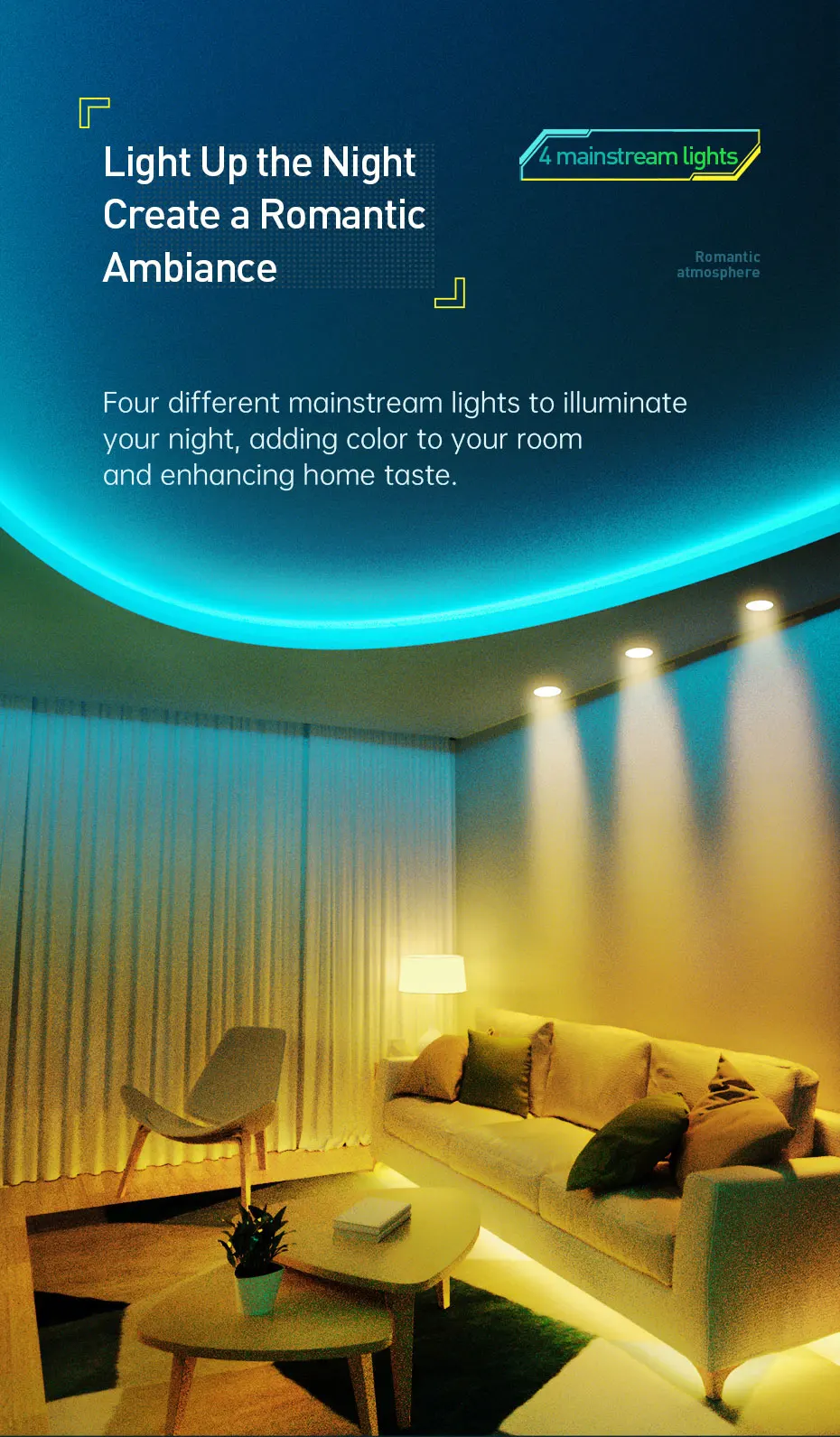 Baseus RGB Colorful Electronic Sports Game LED Light Strip DGKU-01 ...